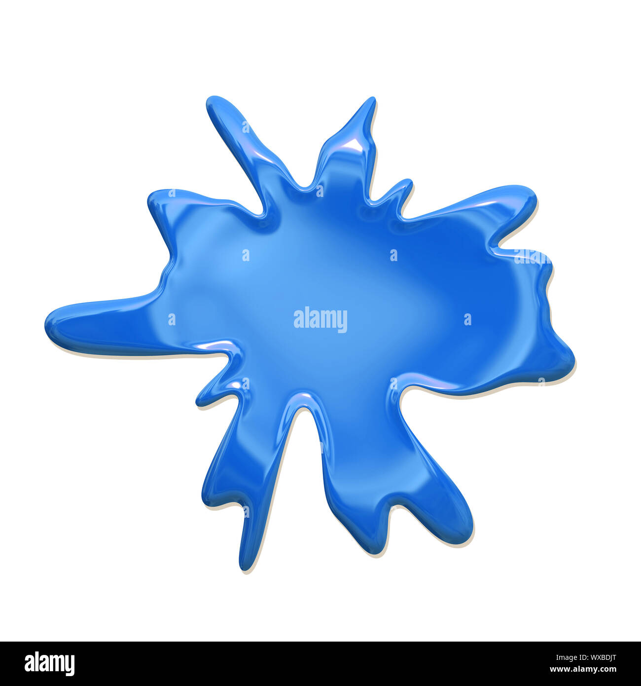 Blue Paint Splatter Isolated on White Background Stock Photo - Alamy