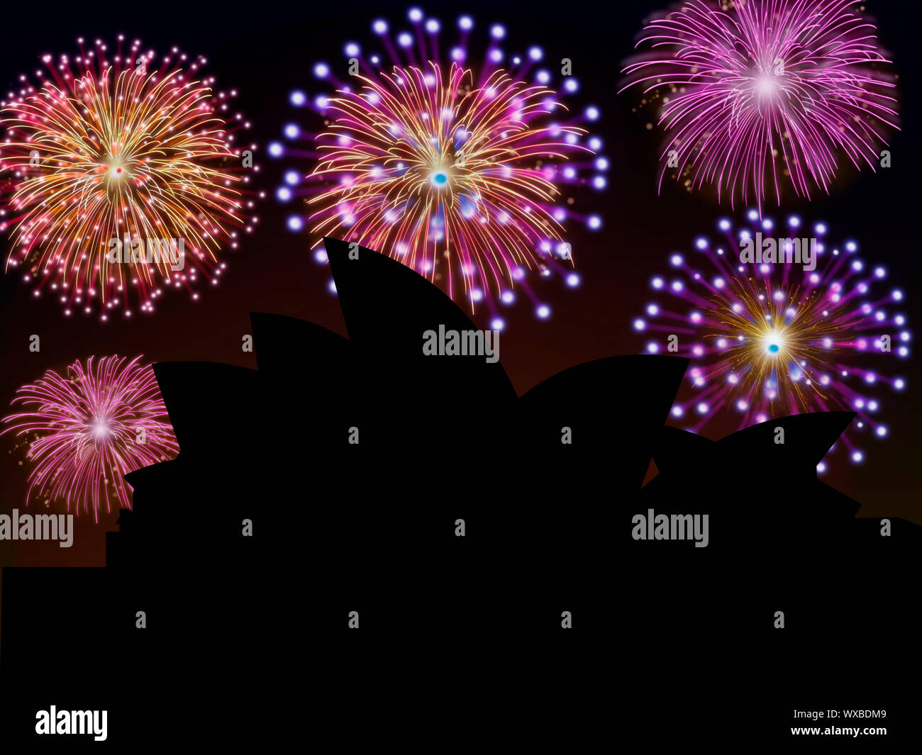 Opera house fireworks hi-res stock photography and images - Alamy