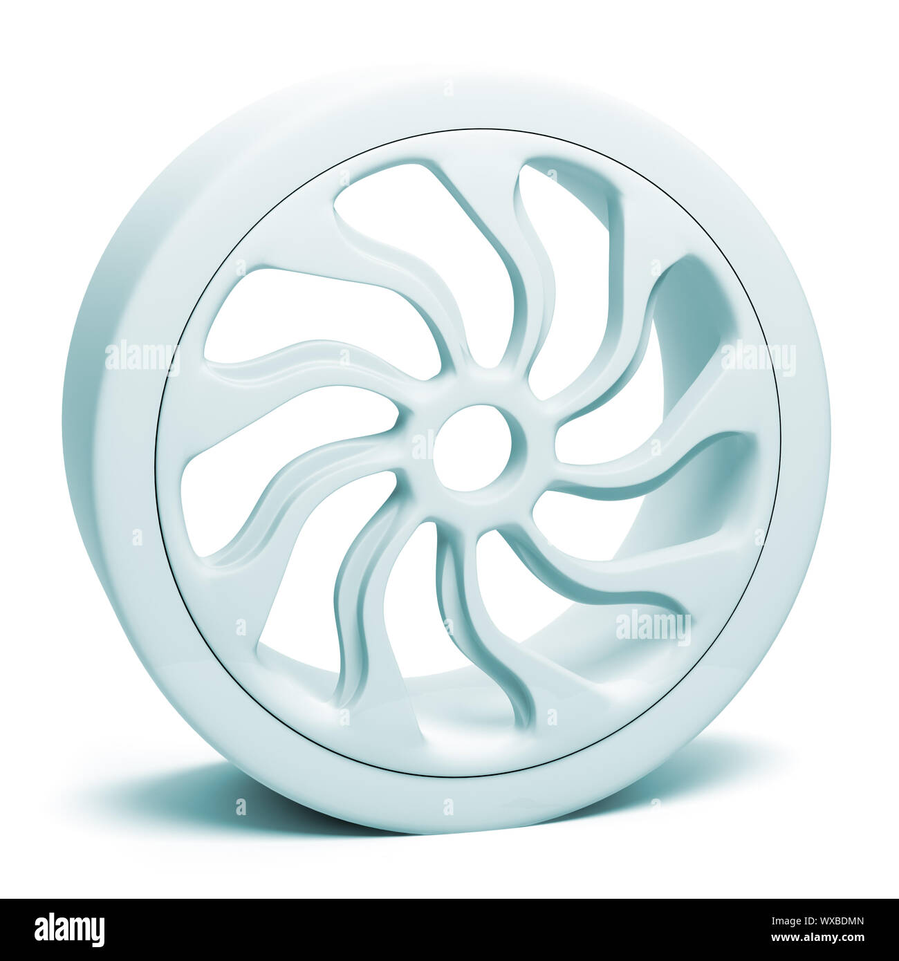 3d Illustration of Wheel Isolated on White Background Stock Photo - Alamy
