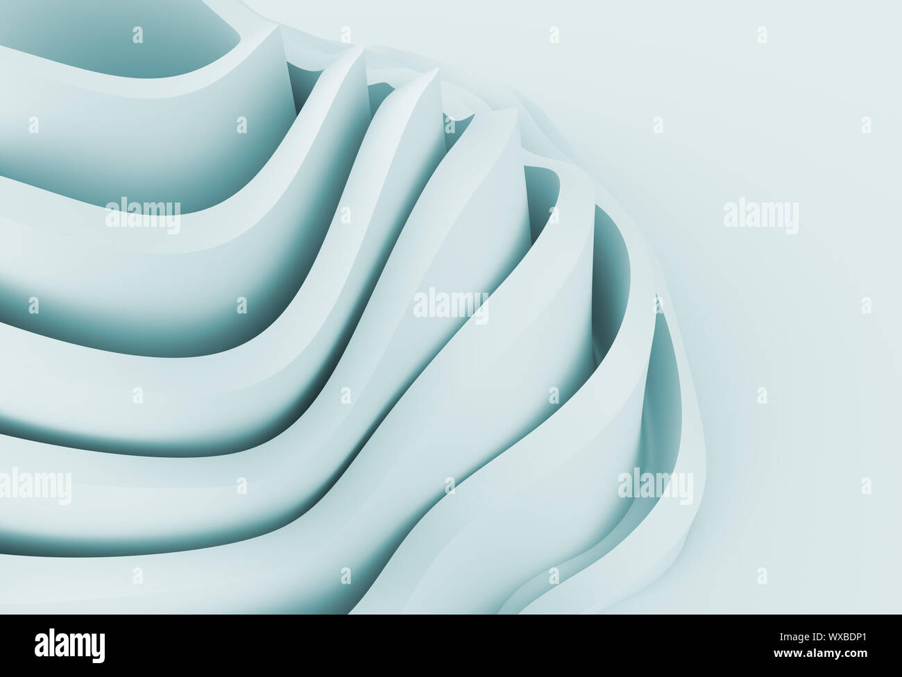 3d Illustration of Blue Abstract Creative Design Stock Photo - Alamy