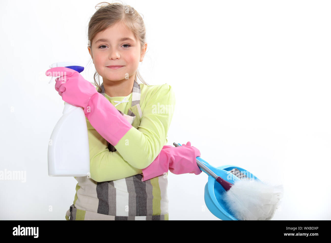 Child doing household chores Stock Photo - Alamy