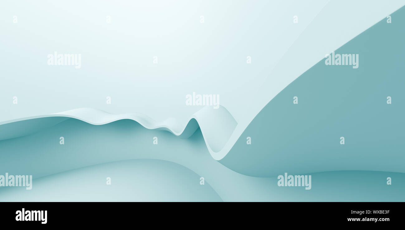 3d Illustration of Blue Abstract Architecture Background Stock Photo ...