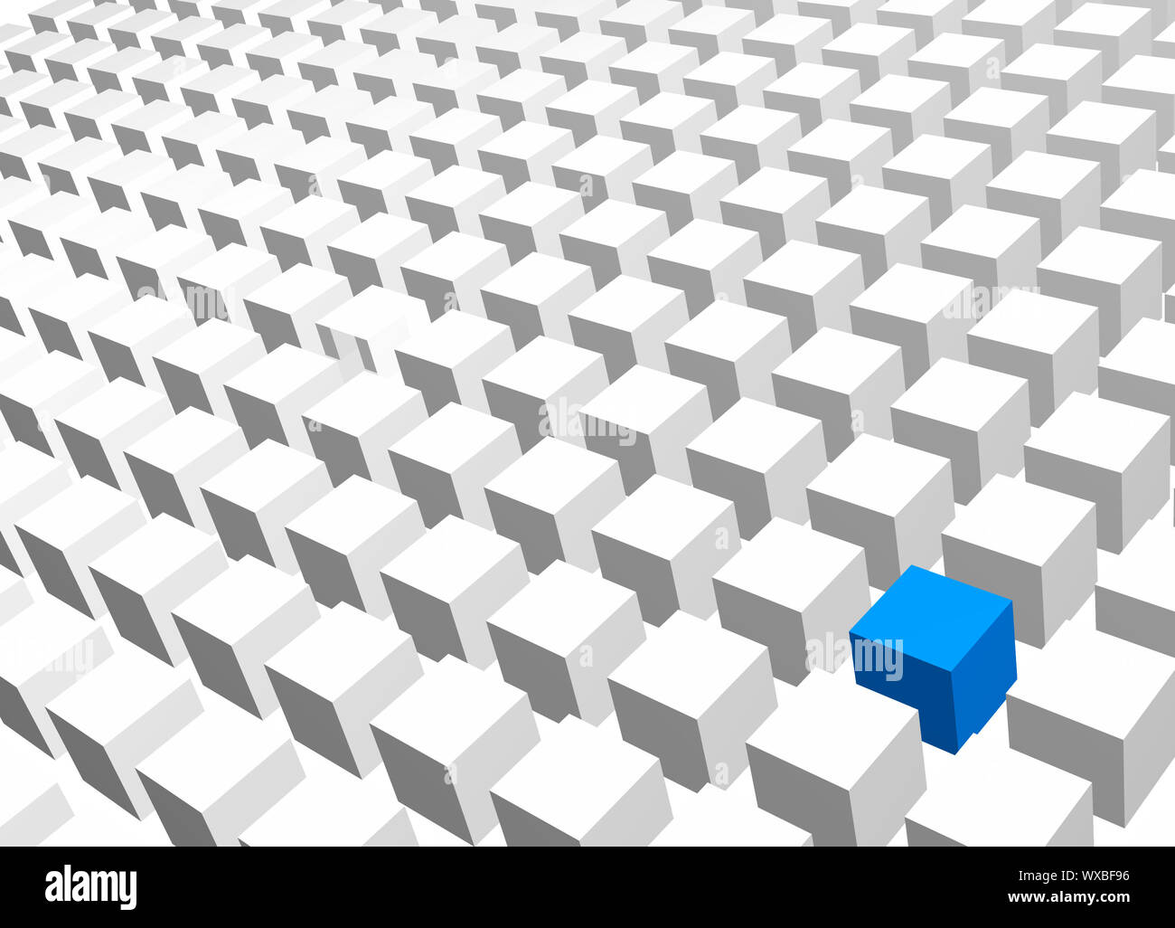 Standing Out of a Crowd Design Concept Stock Photo - Alamy