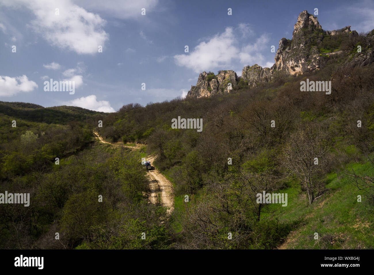 georgian landscape with castle on hilltop Stock Photo - Alamy