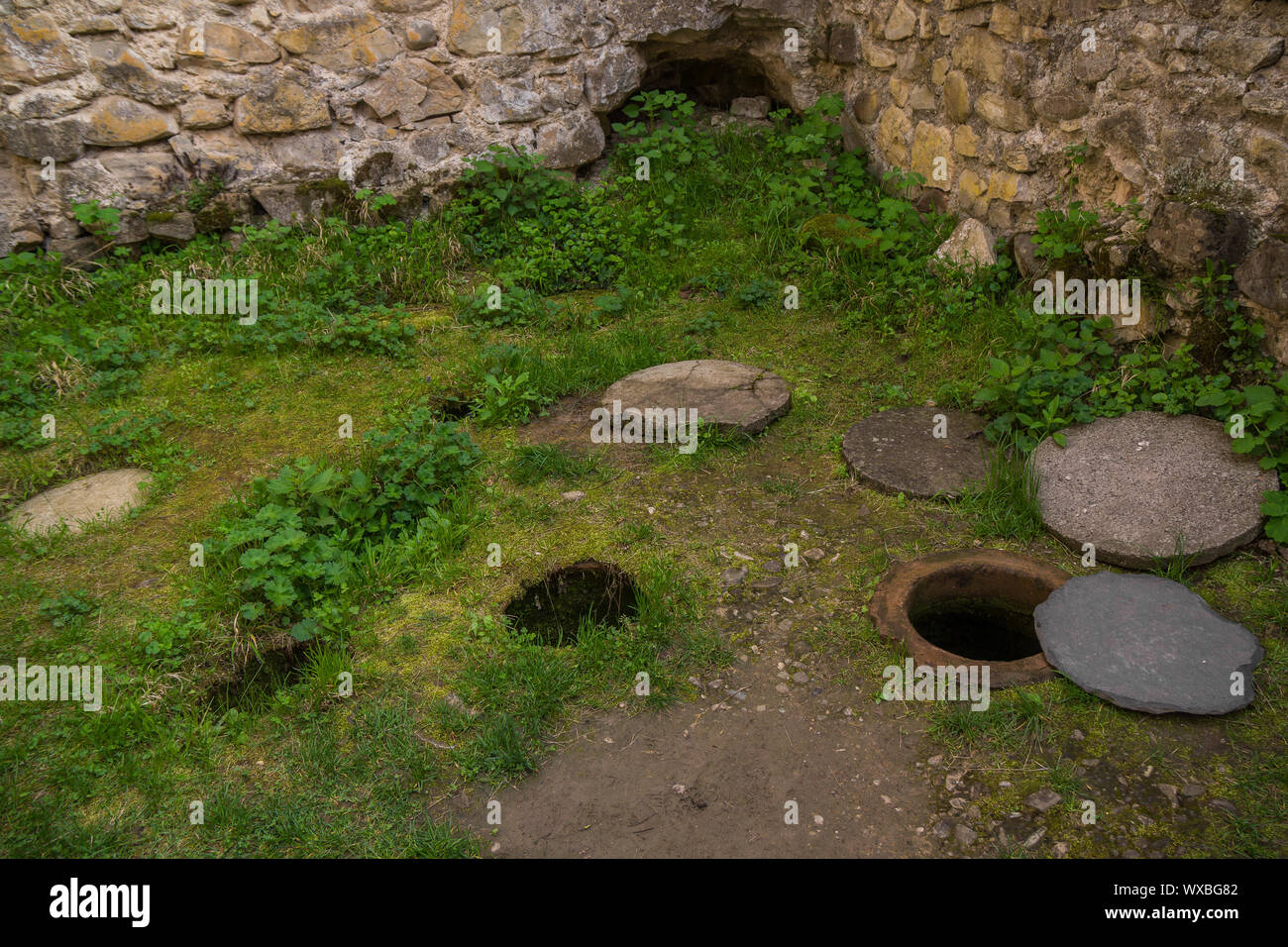 subsoil wine amphora in monastery Stock Photo - Alamy