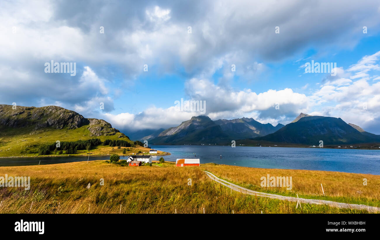 Landscape of Ramberg ,Flakstadveien 591,Moskenstraumen,Lofoten,Norway ...