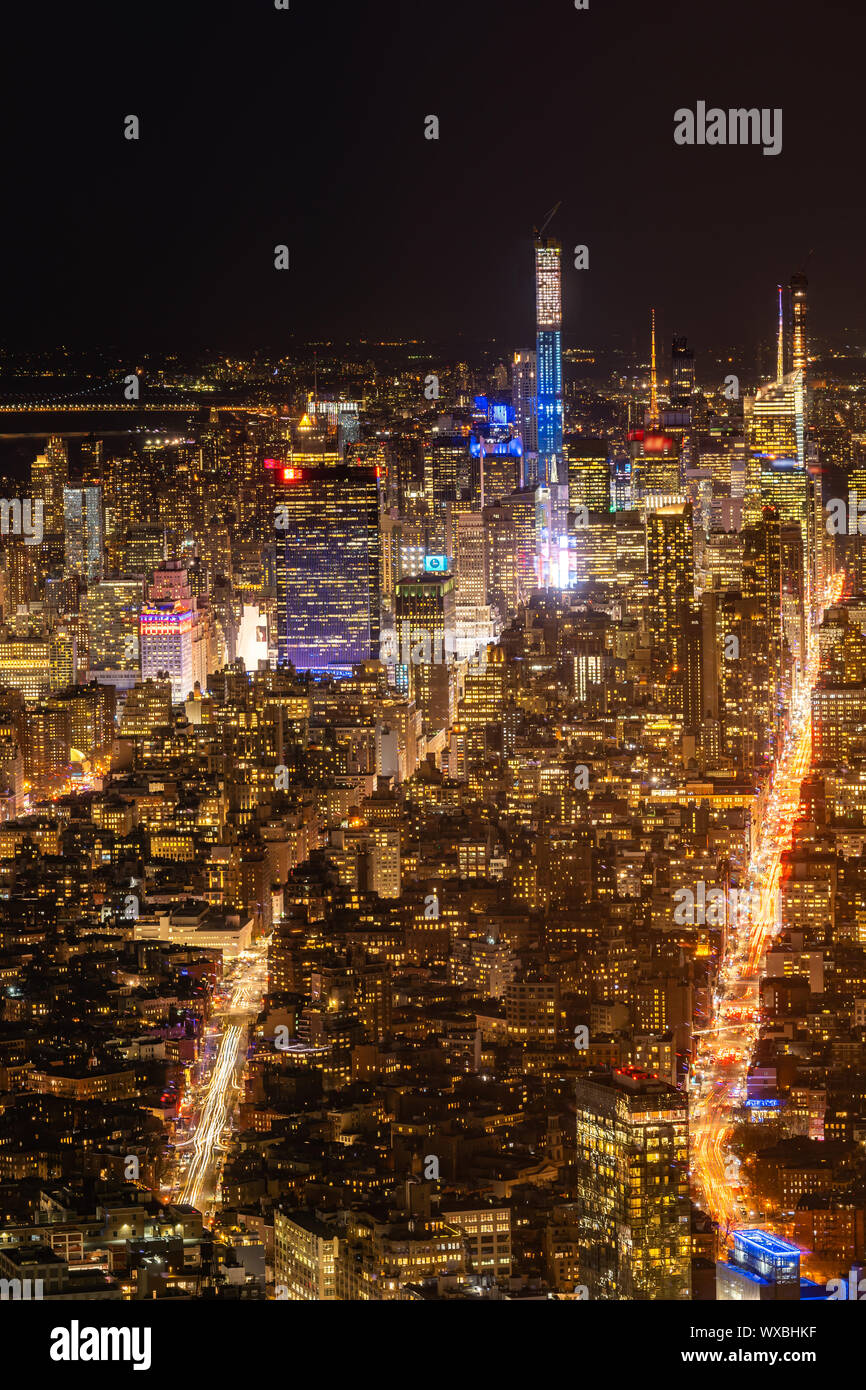 New York city Mid town Aerial Stock Photo - Alamy