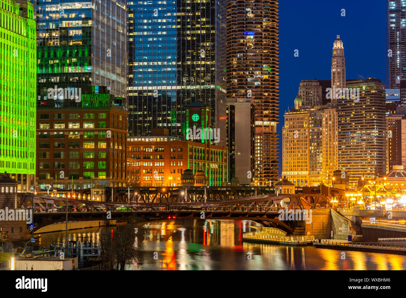 Chicago Skylines Wolf Point Stock Photo - Alamy