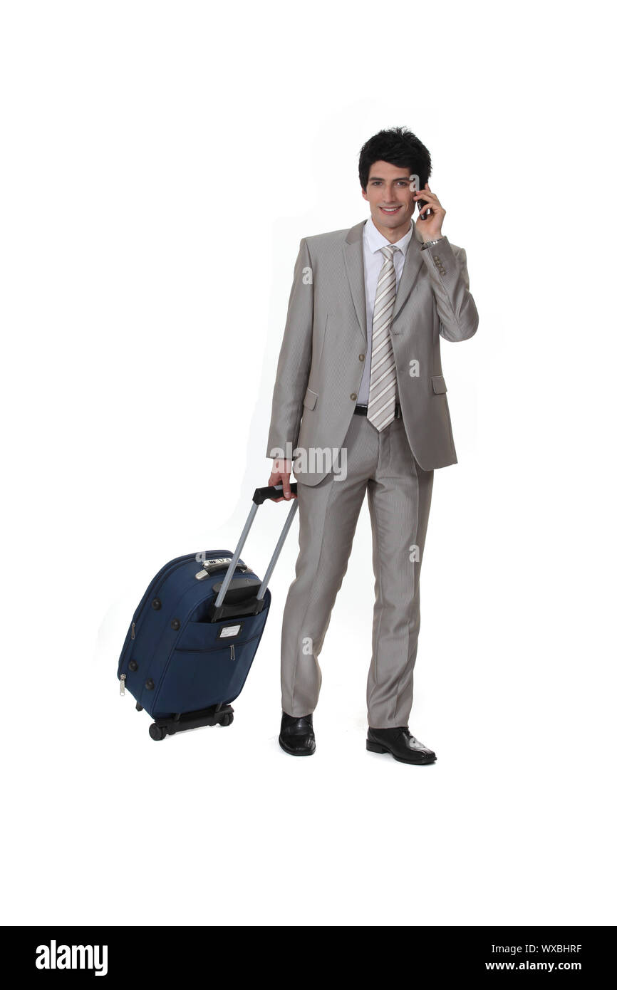 Business man on wheels Cut Out Stock Images & Pictures - Alamy