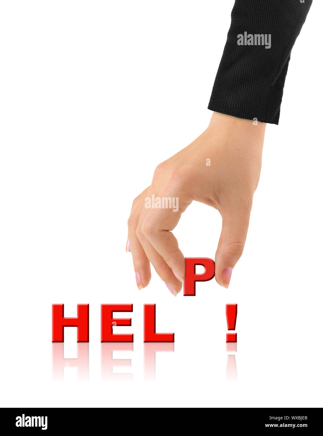 Girl helping hand Cut Out Stock Images & Pictures - Alamy