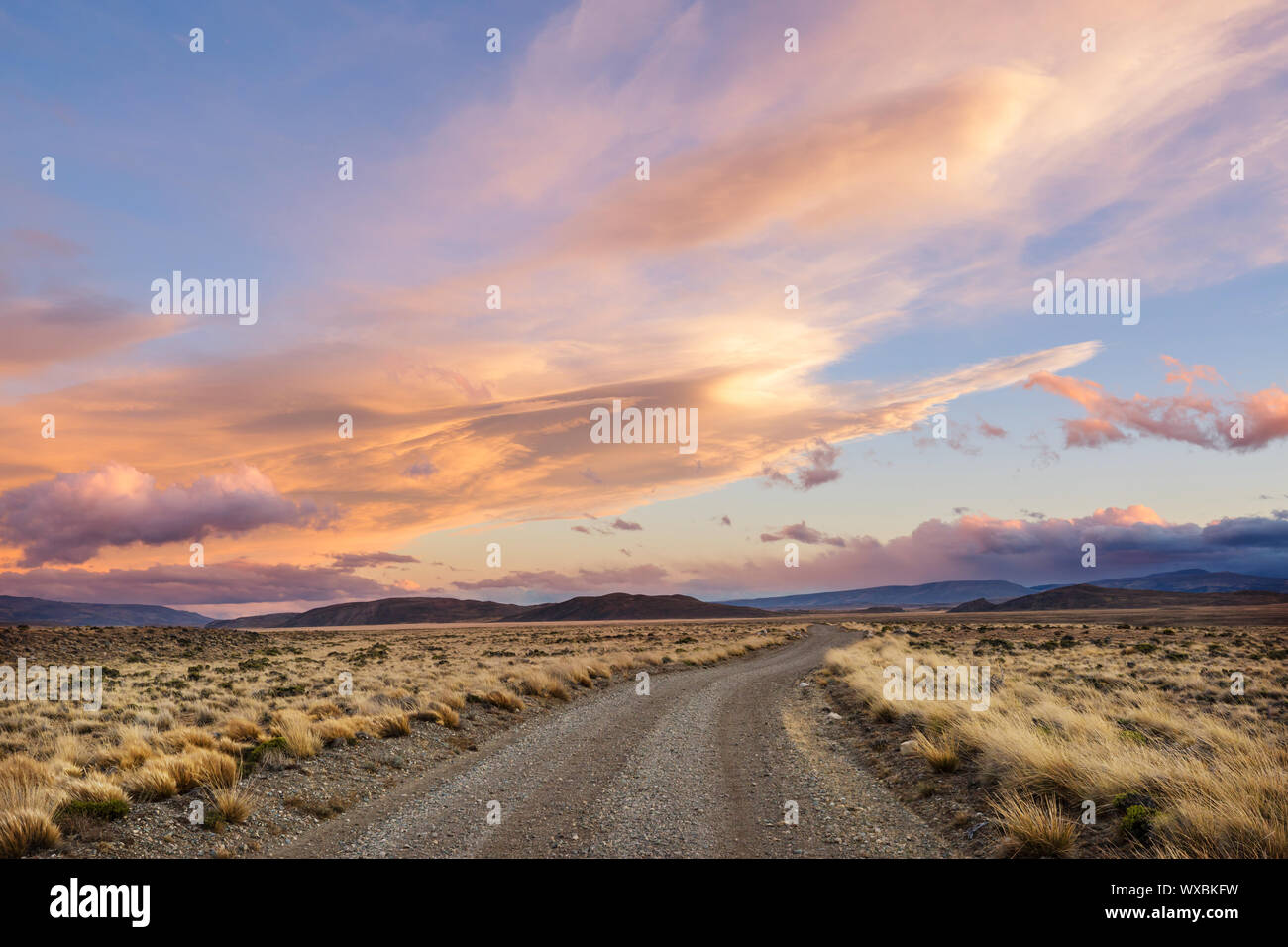Road in prairie Stock Photo - Alamy