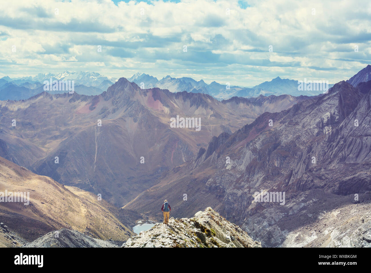 Hike in Peru Stock Photo - Alamy