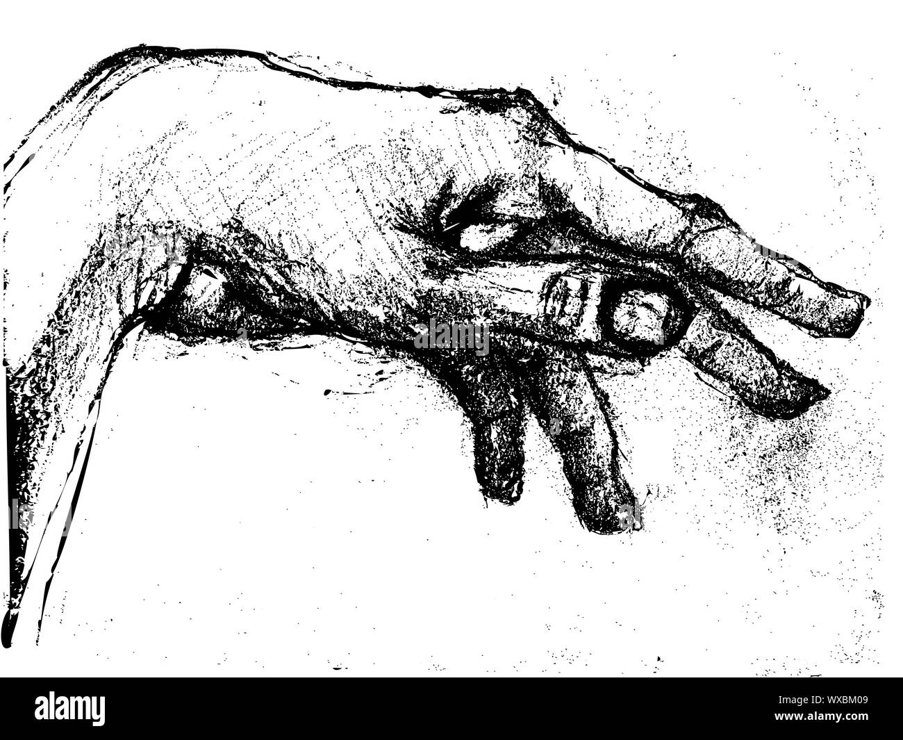Screen gesture Black and White Stock Photos & Images - Alamy