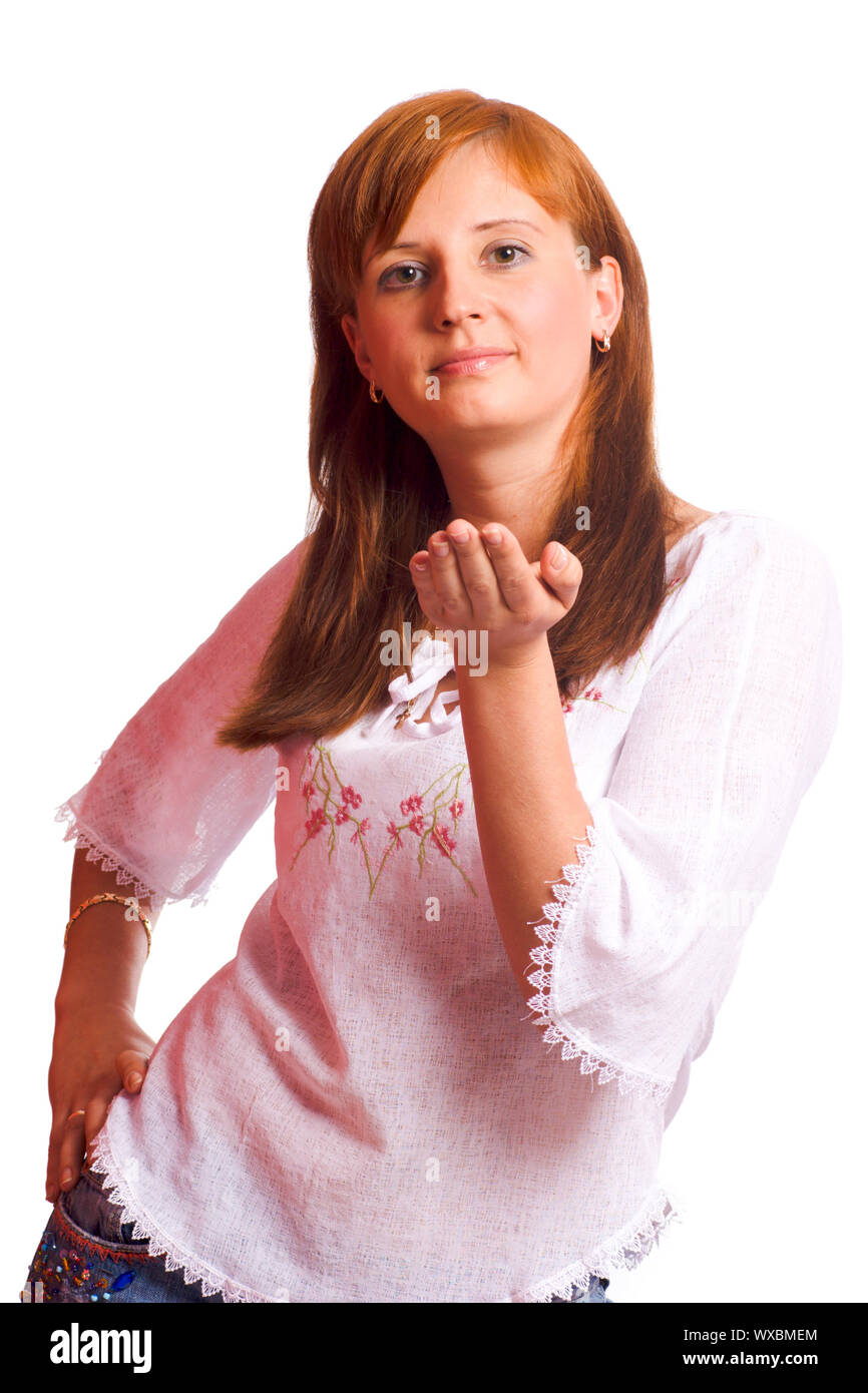 Throwing a kiss hi-res stock photography and images - Alamy