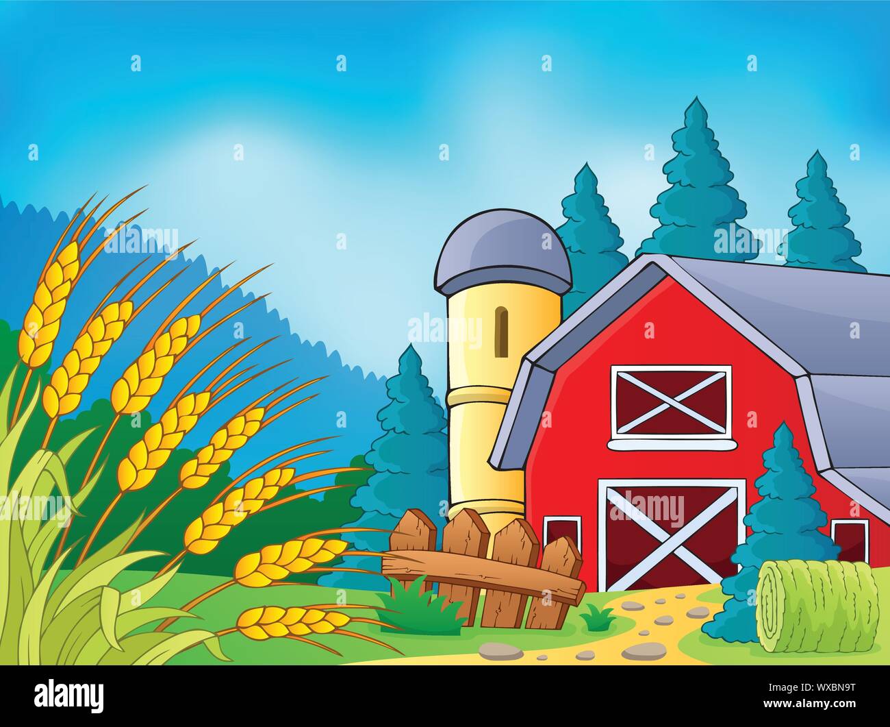 Farm theme image 9 Stock Vector Image & Art - Alamy