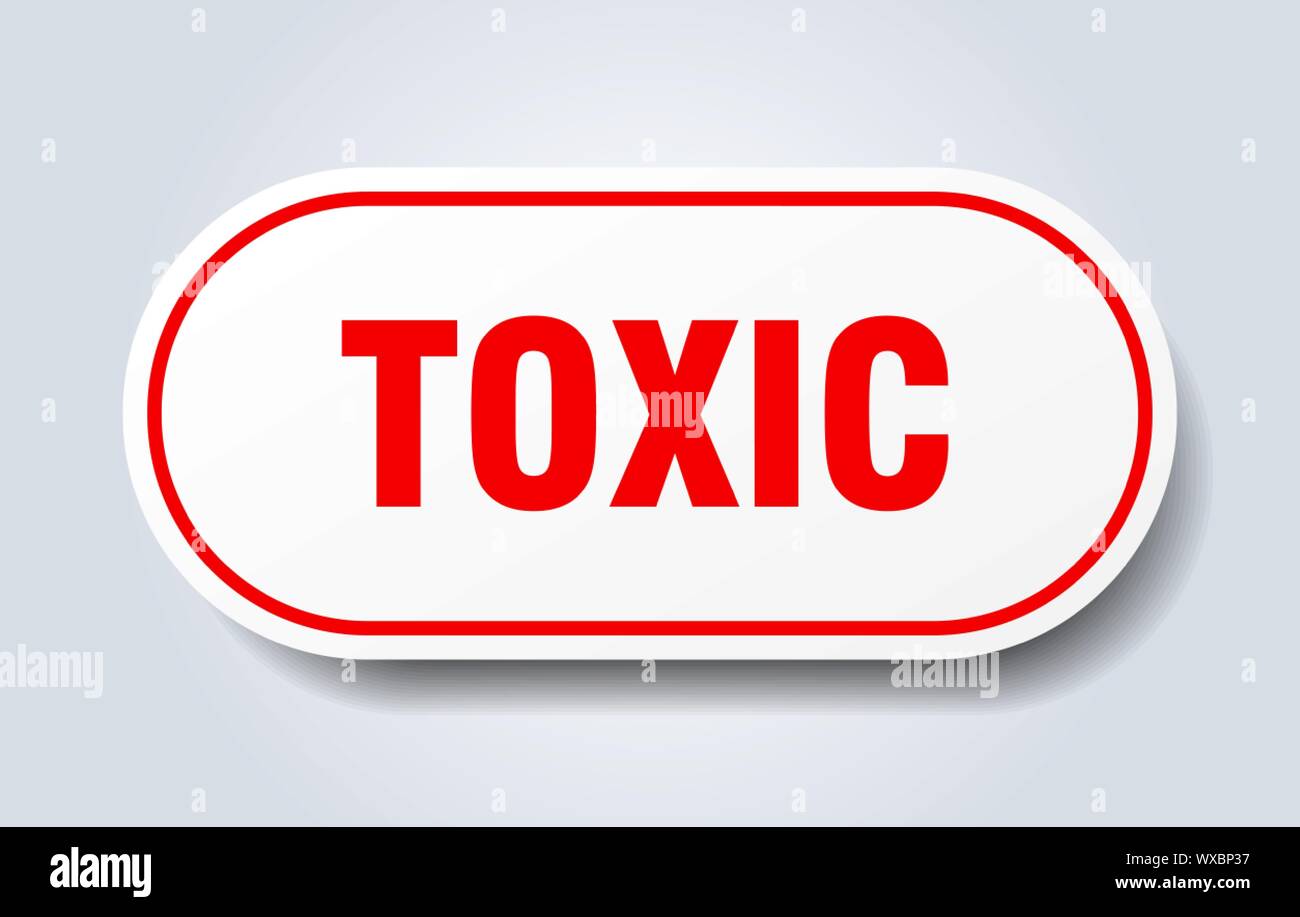 toxic sign. toxic rounded red sticker. toxic Stock Vector Image & Art - Alamy
