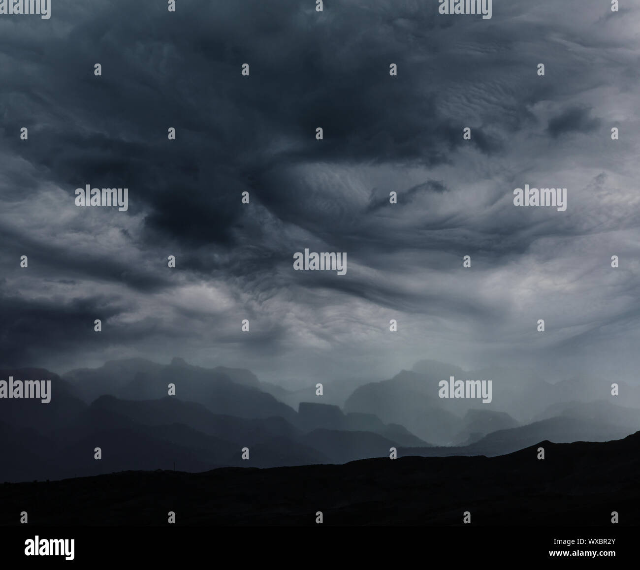 Rain in mountains Stock Photo - Alamy