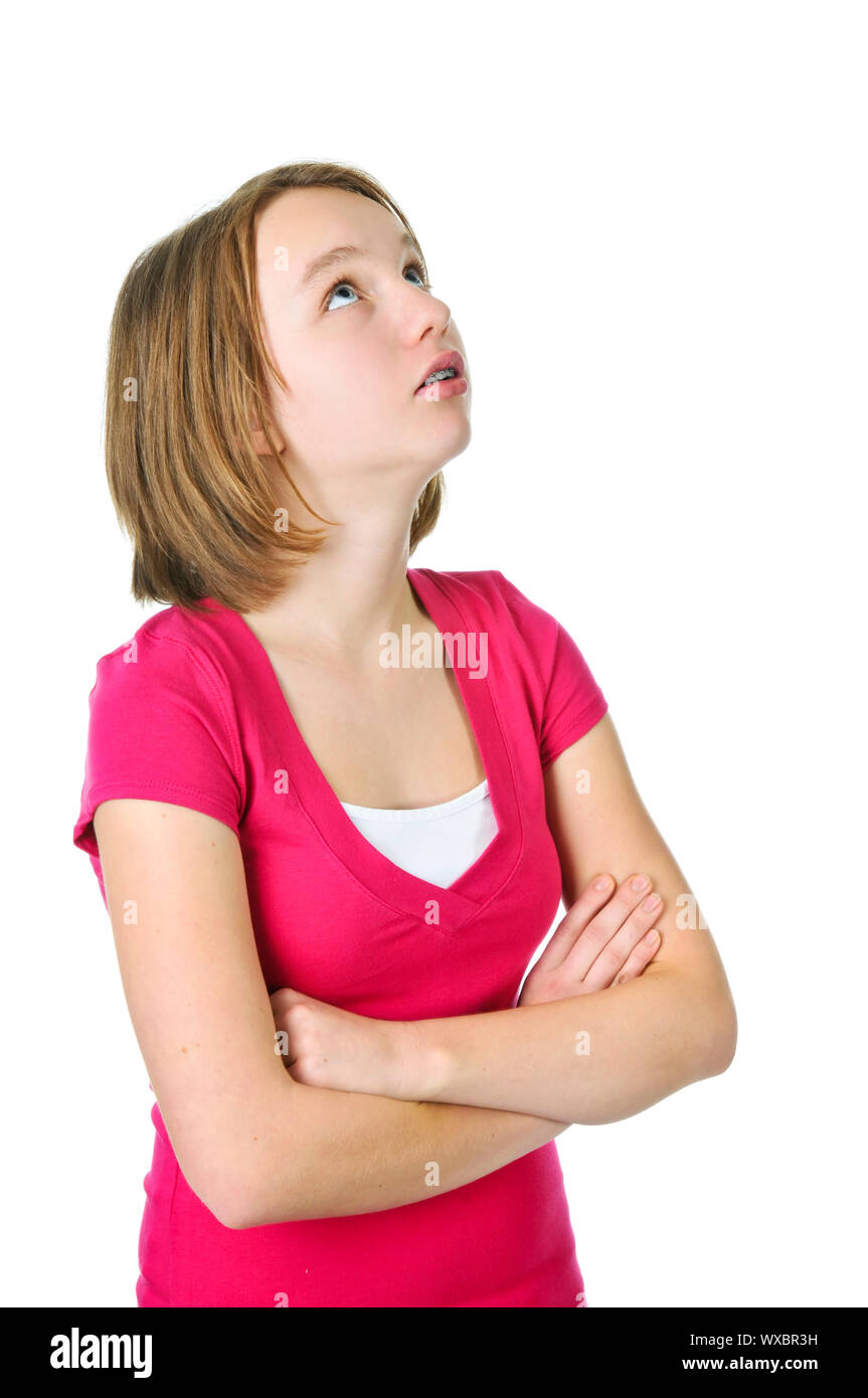 Grumpy teen student hi-res stock photography and images - Alamy
