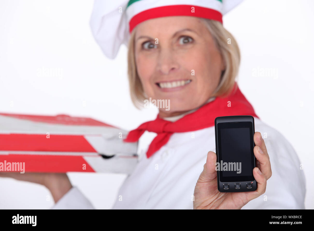 Female pizza cook showing hi-res stock photography and images - Alamy
