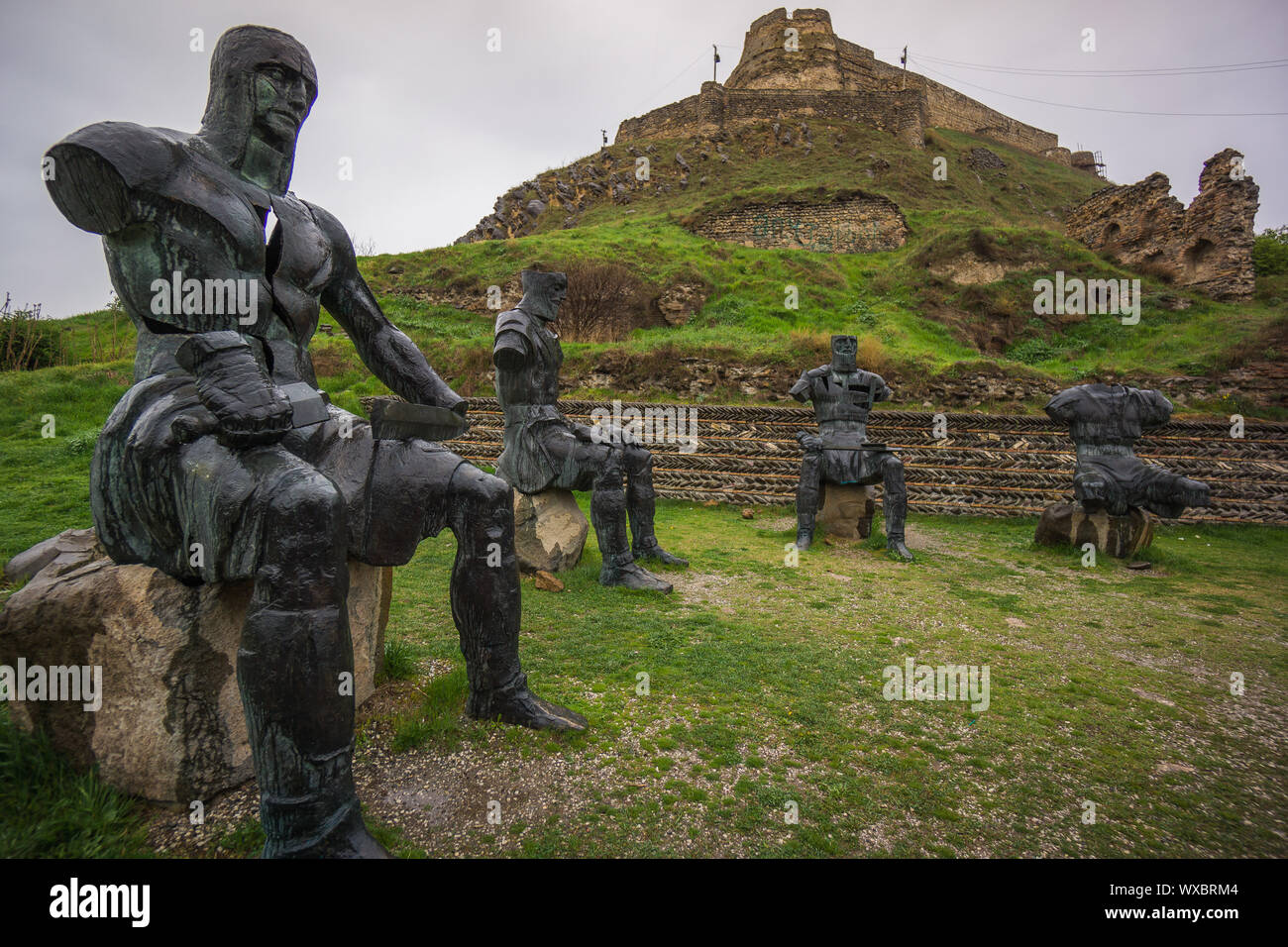 warriors at rest art statue georgia Stock Photo - Alamy