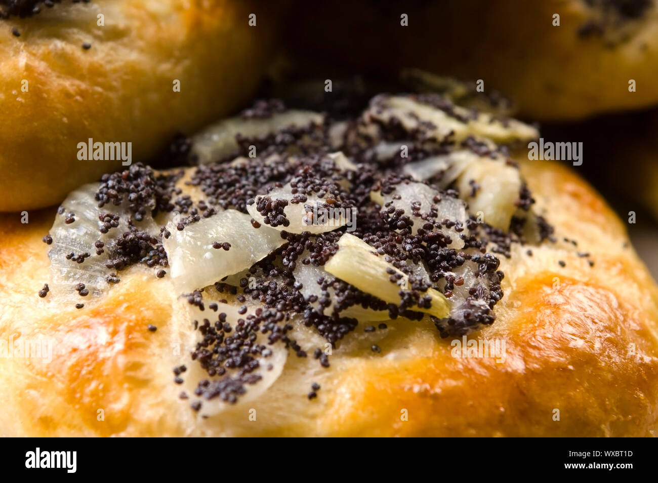 Cebularze - traditional polish cake with onion and poppy seed Stock ...