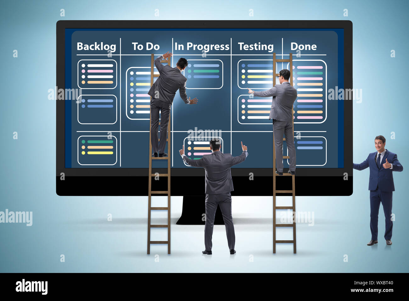 Agile teamwork symbol project management hi-res stock photography and ...