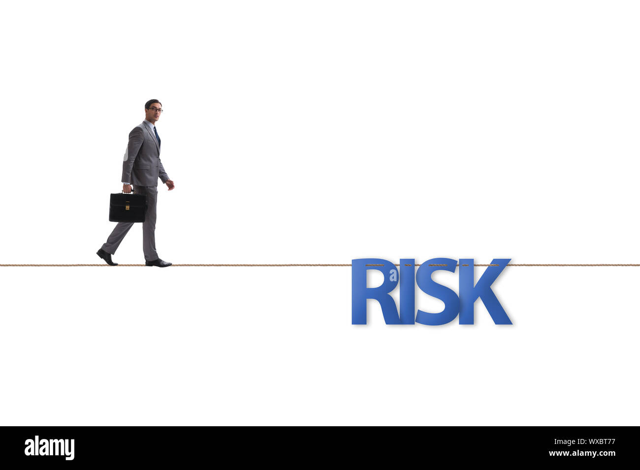 Risk management business tightrope hi-res stock photography and images ...