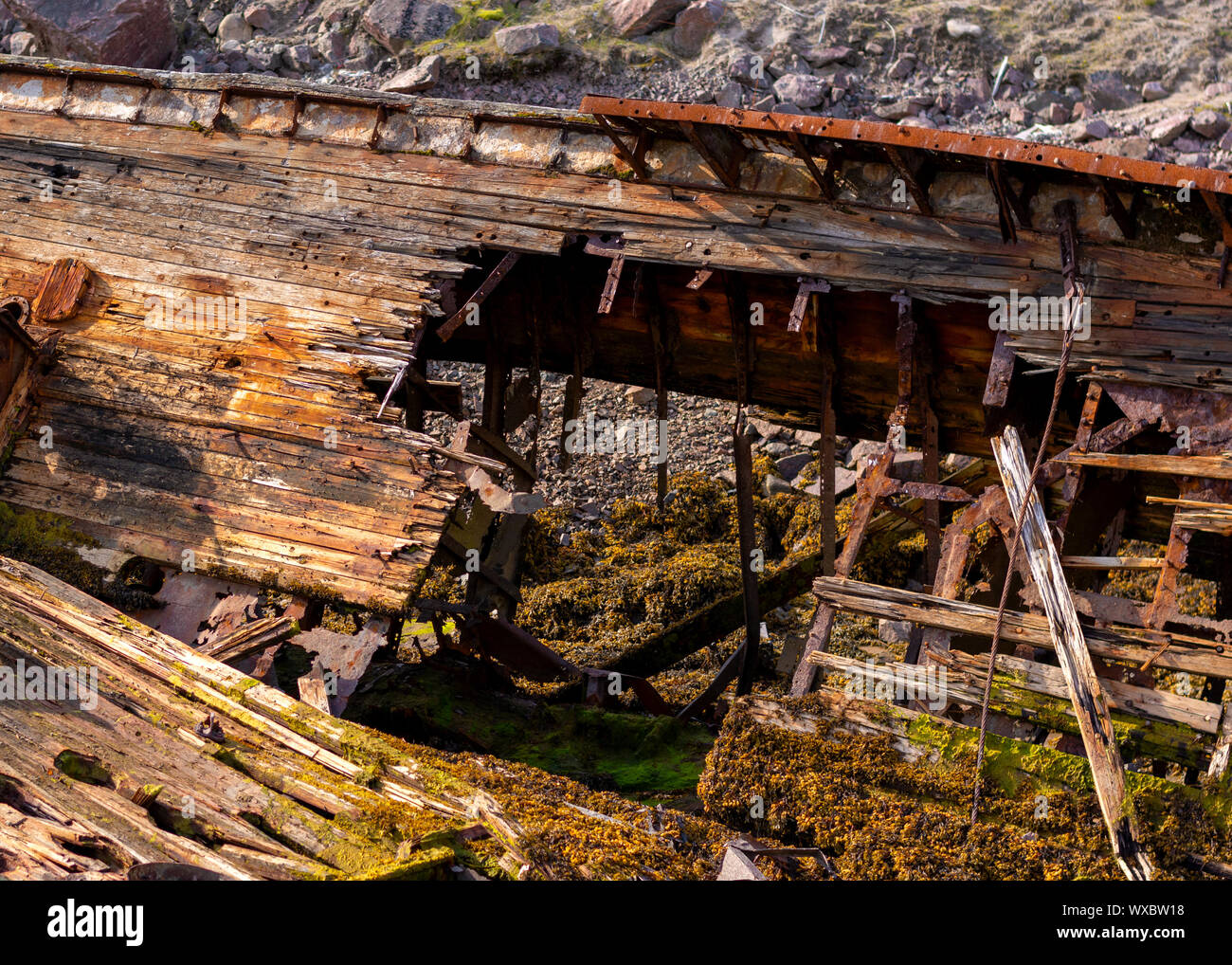 Old wood ship wrecked on hi-res stock photography and images - Alamy