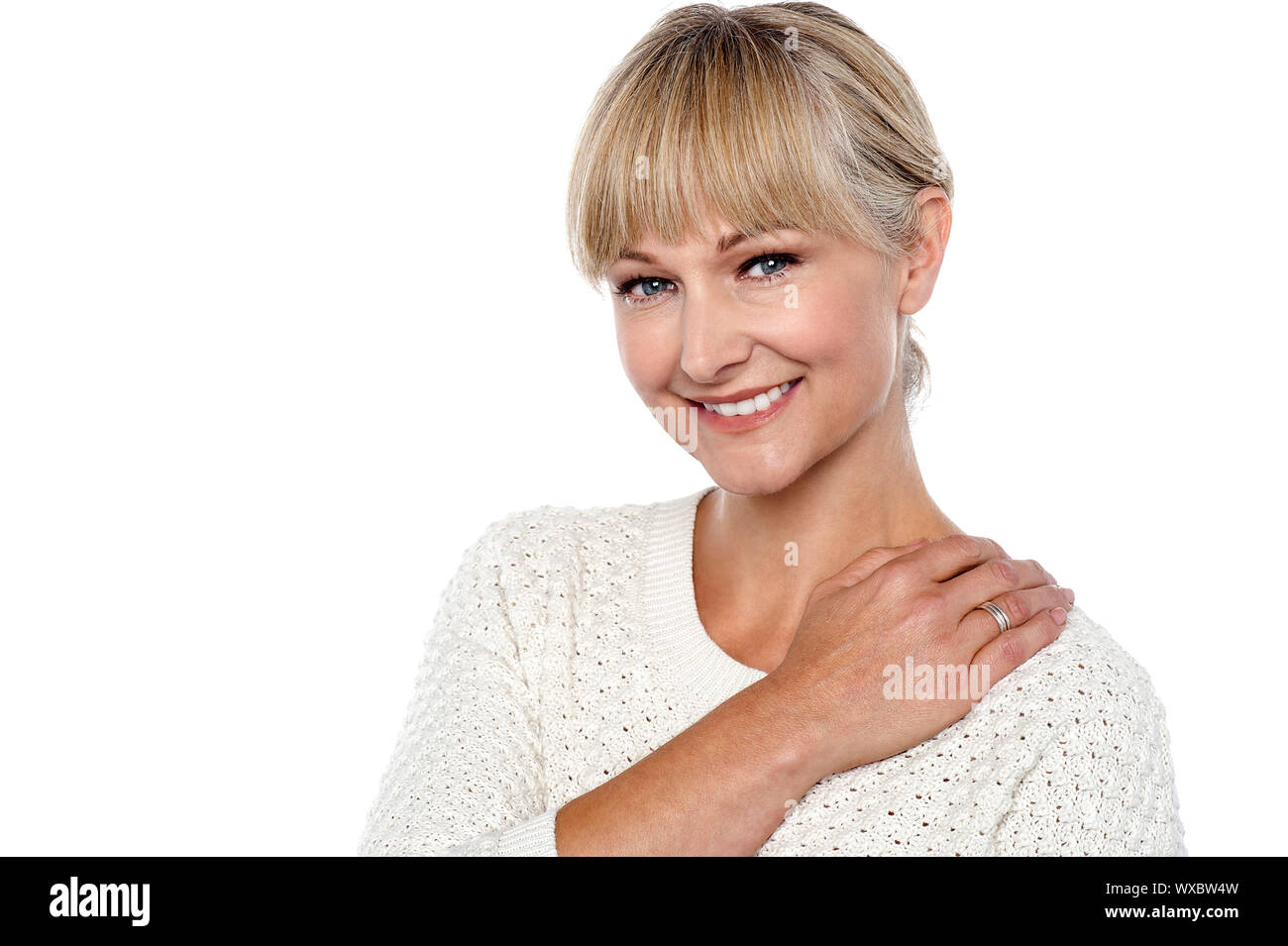 Right hand over left shoulder hi-res stock photography and images - Alamy