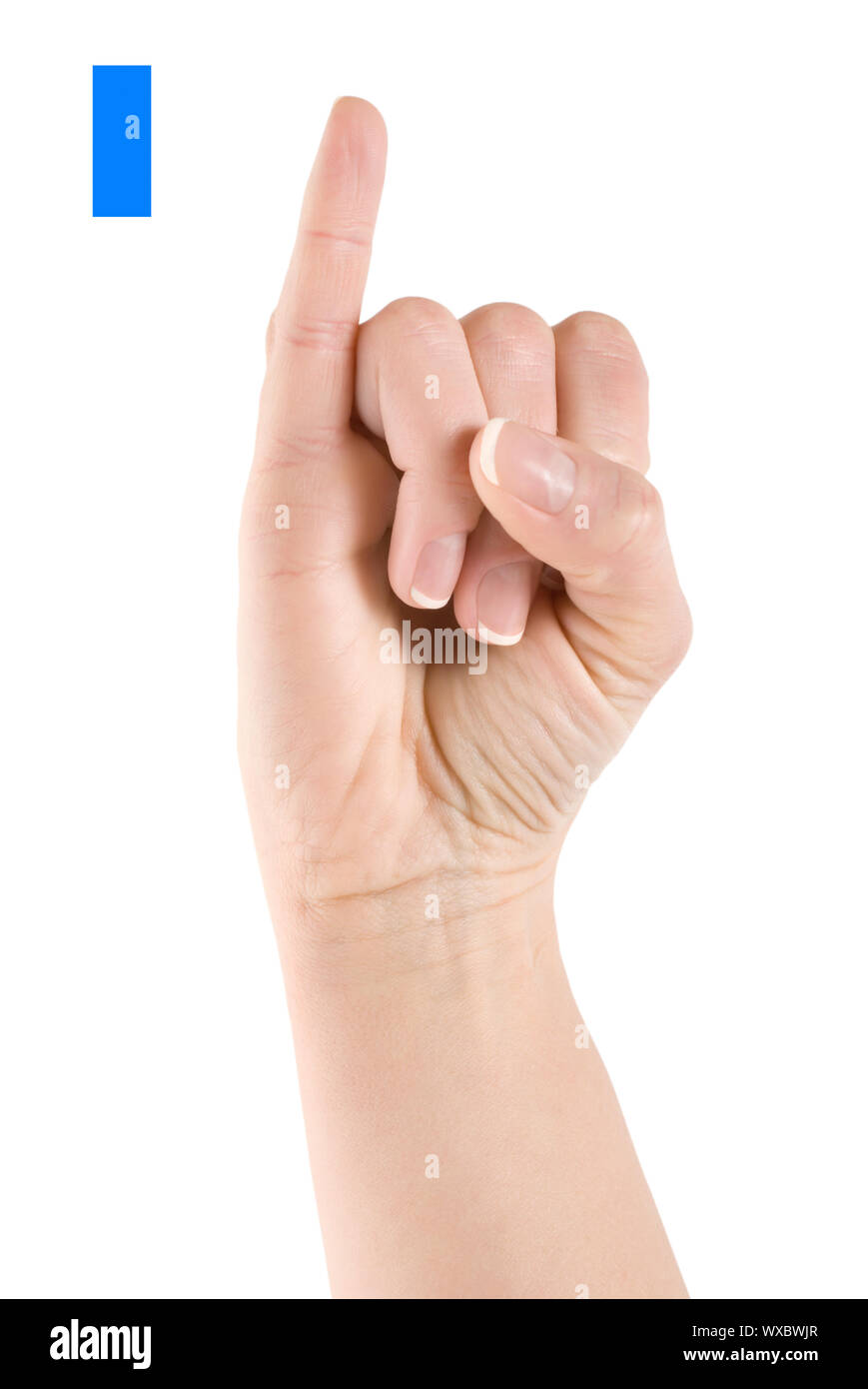 Finger Spelling the Alphabet in American Sign Language (ASL). The ...