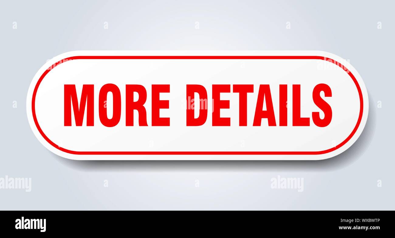 more details sign. more details rounded red sticker. more details Stock ...