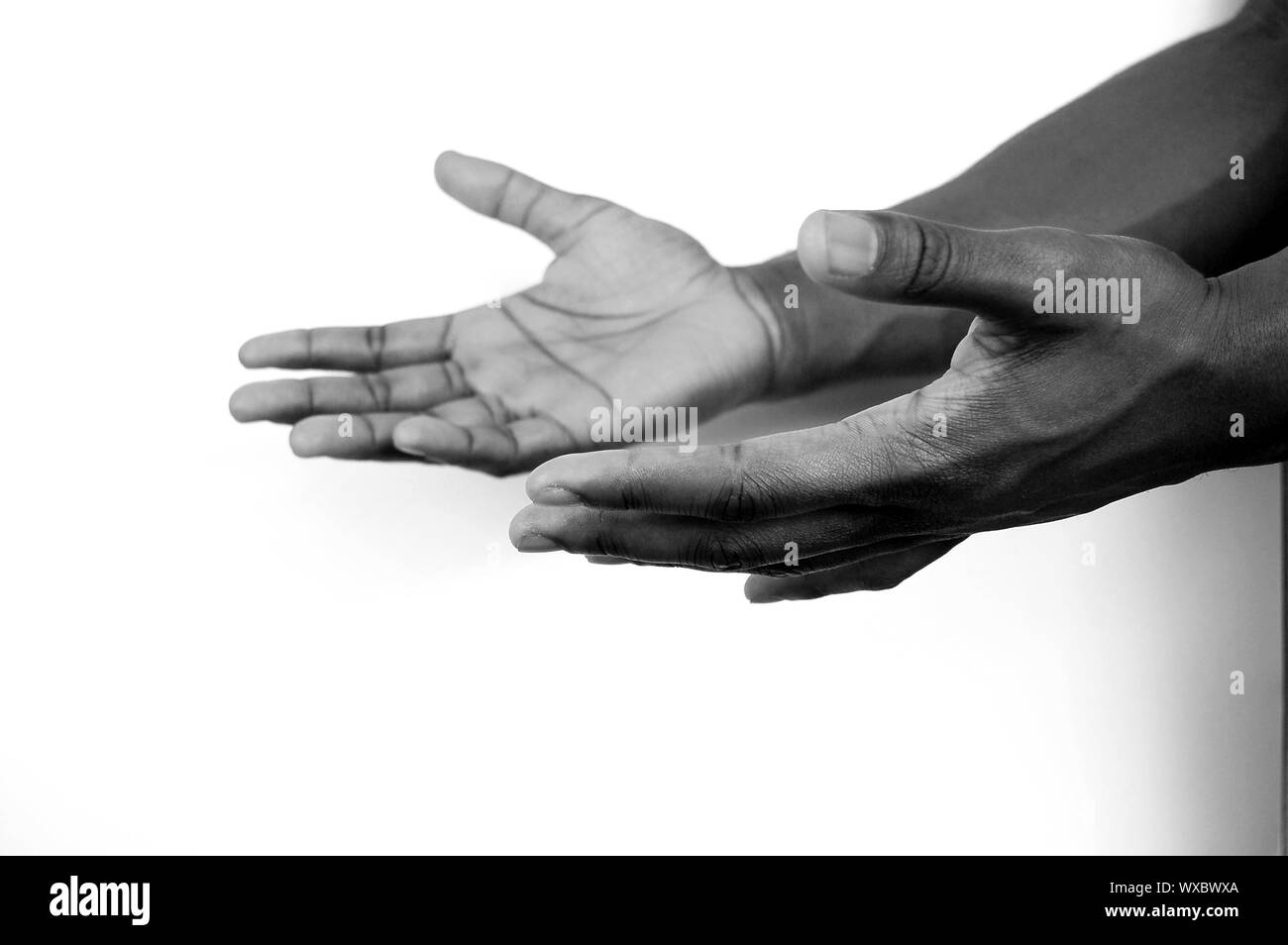 Child offering help to child Black and White Stock Photos & Images - Alamy