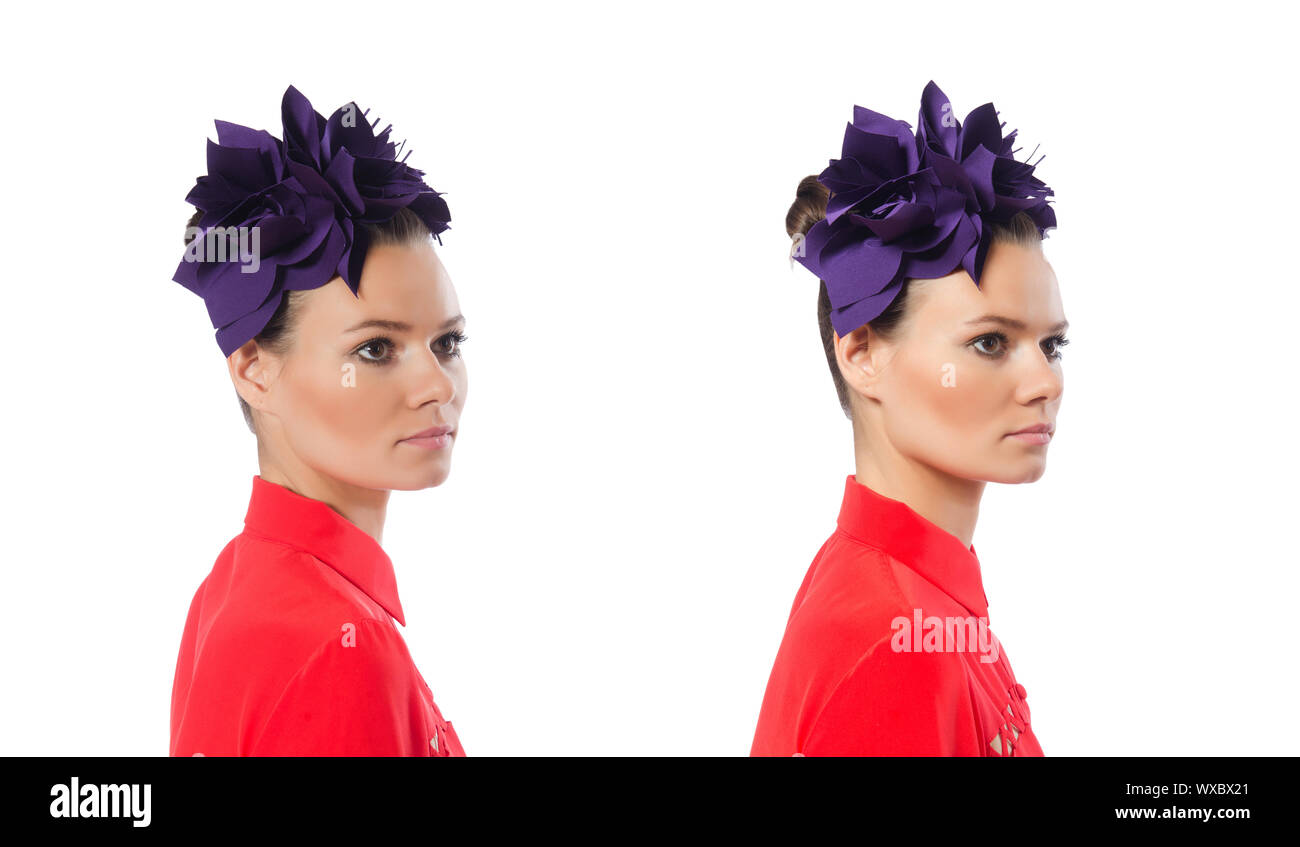 Purple head accessory hi-res stock photography and images - Alamy