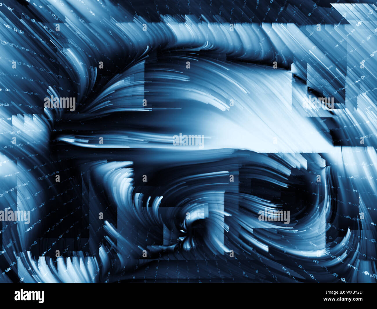 Creative arrangement of geometric screens as a concept metaphor on ...