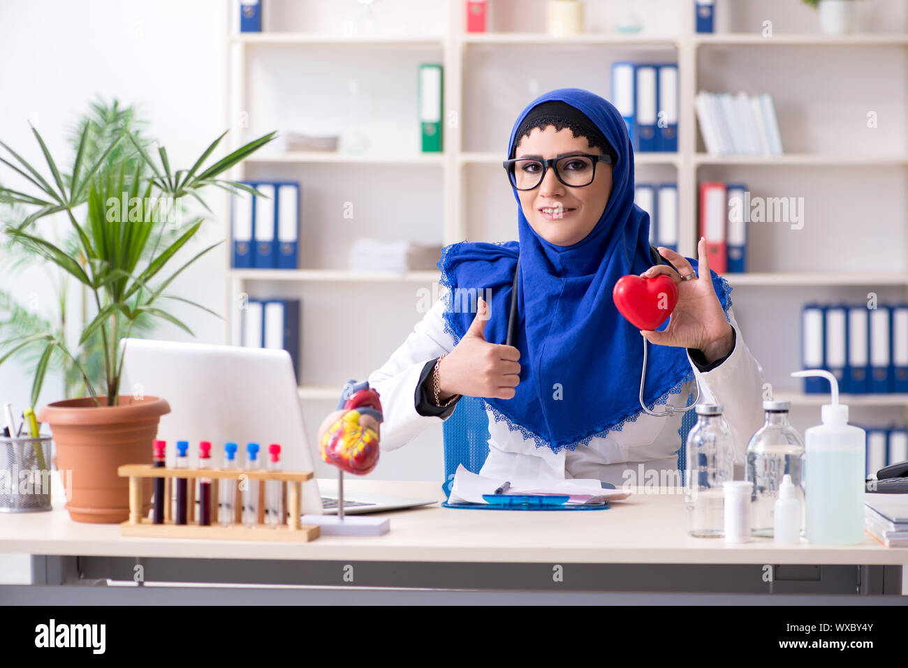 Female doctor in hijab working in the hospital Stock Photo - Alamy
