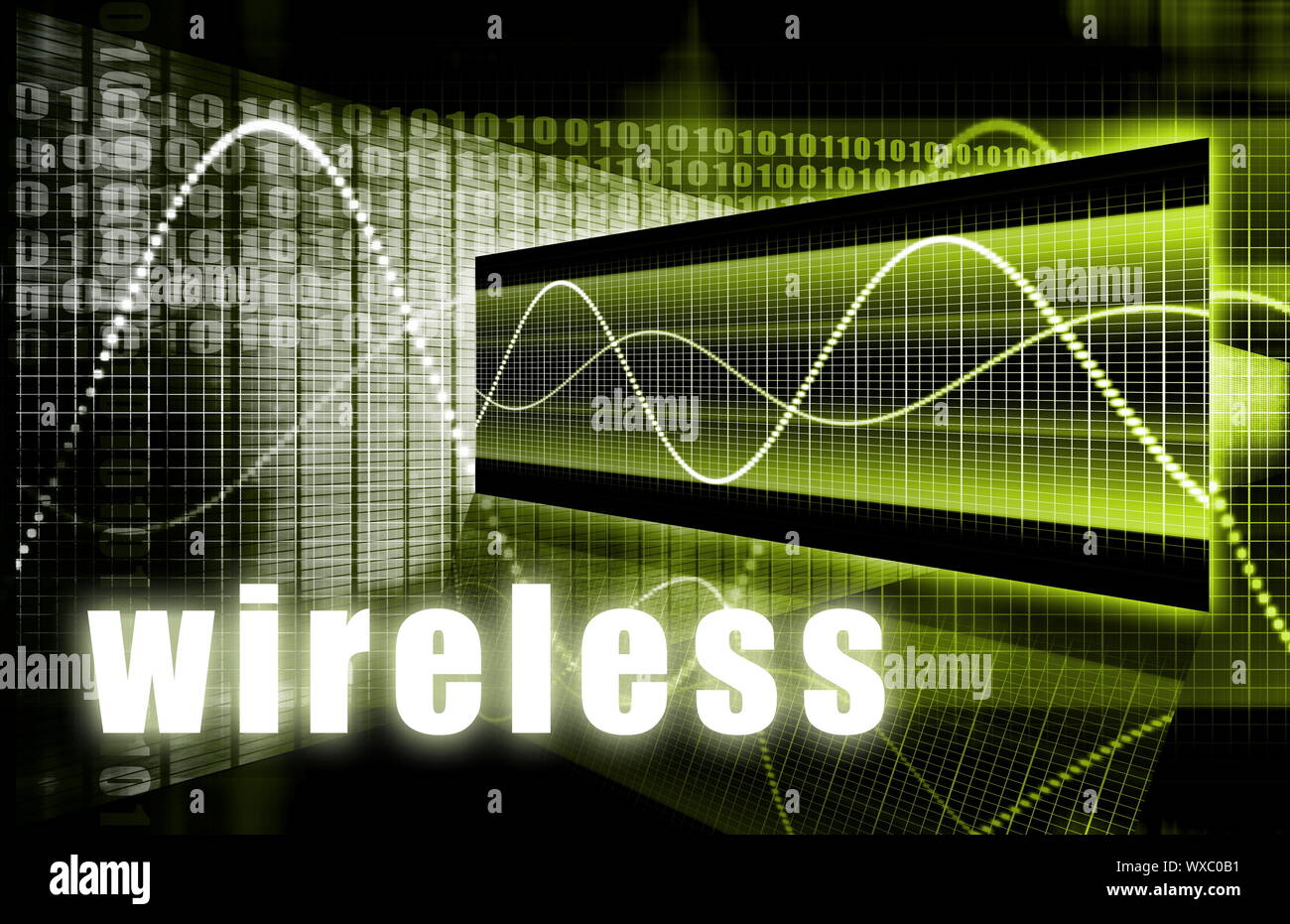 Wireless Technology as a Wifi Digital Background Stock Photo - Alamy