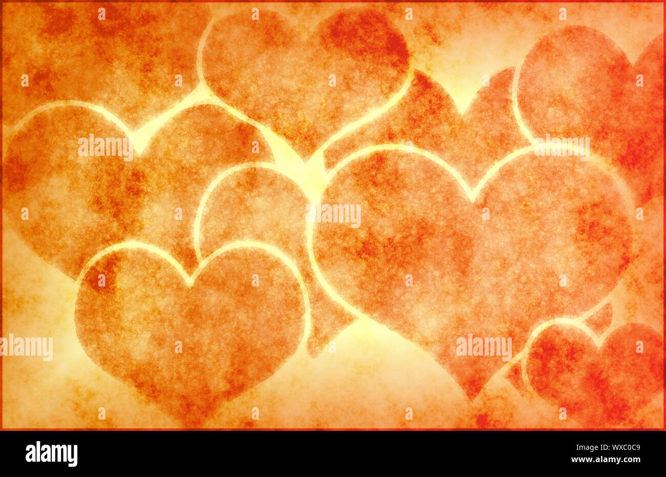 Love Laid Out as a Heart Background Stock Photo - Alamy