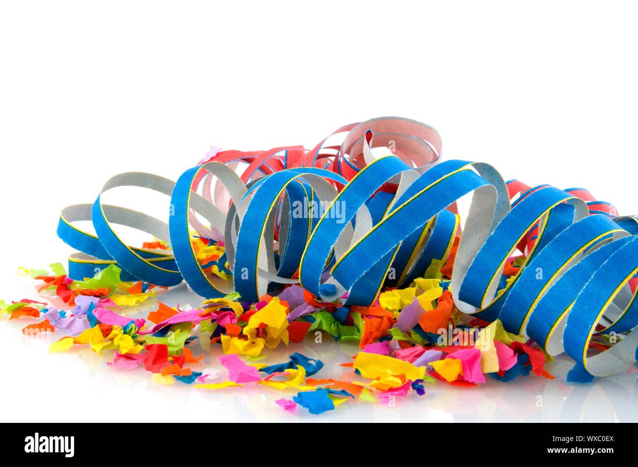Colorful confetti for feast party or carnival Stock Photo - Alamy