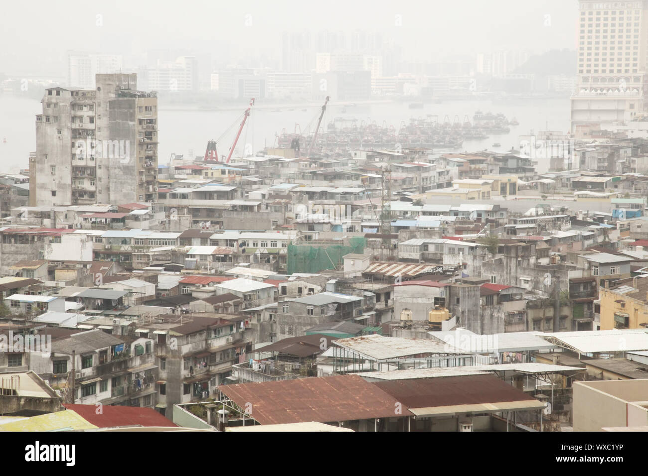 Pollution Problem in China with Chinese City View Stock Photo - Alamy