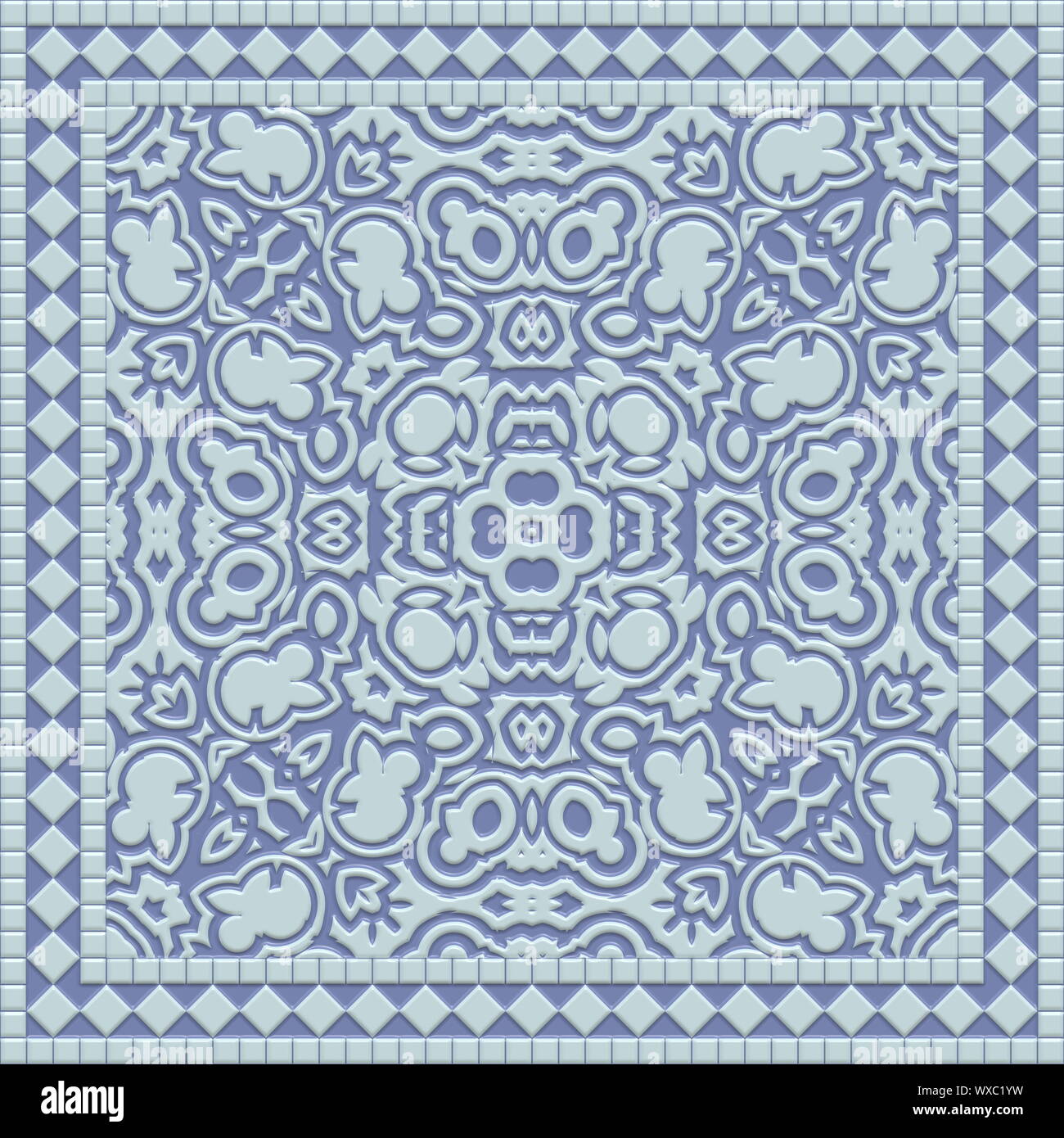 Marble Tile with Complex Design for Interior Stock Photo - Alamy