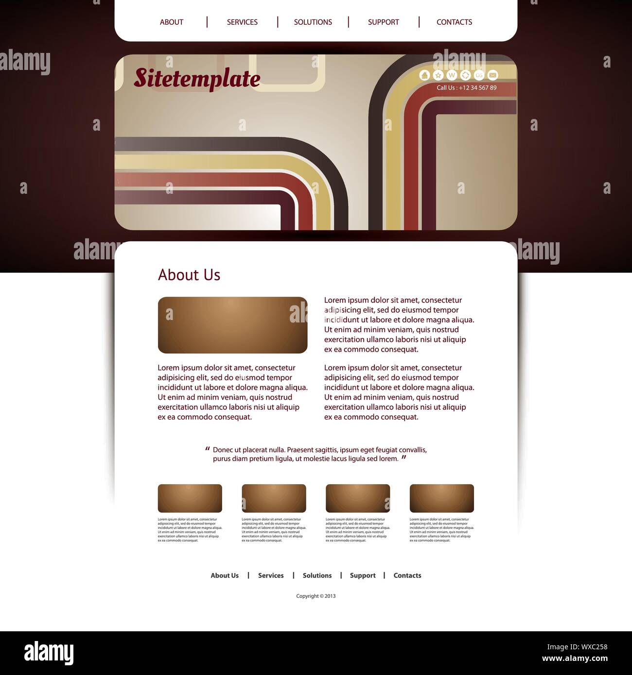 Curved column Stock Vector Images - Alamy