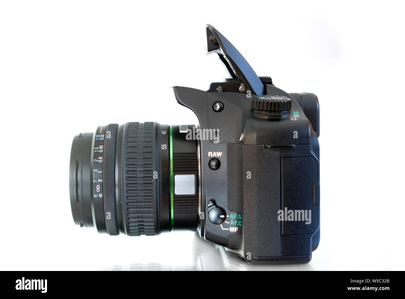 digital photo camera isolated on white Stock Photo - Alamy