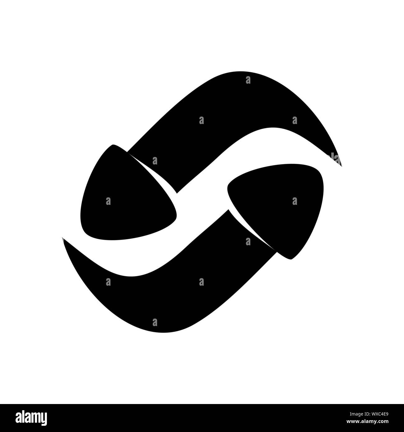 Transfer Rotation Arrow Direction Vector Black Color Isolated Stock ...