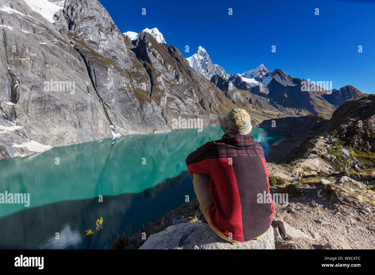 Hike in Peru Stock Photo - Alamy