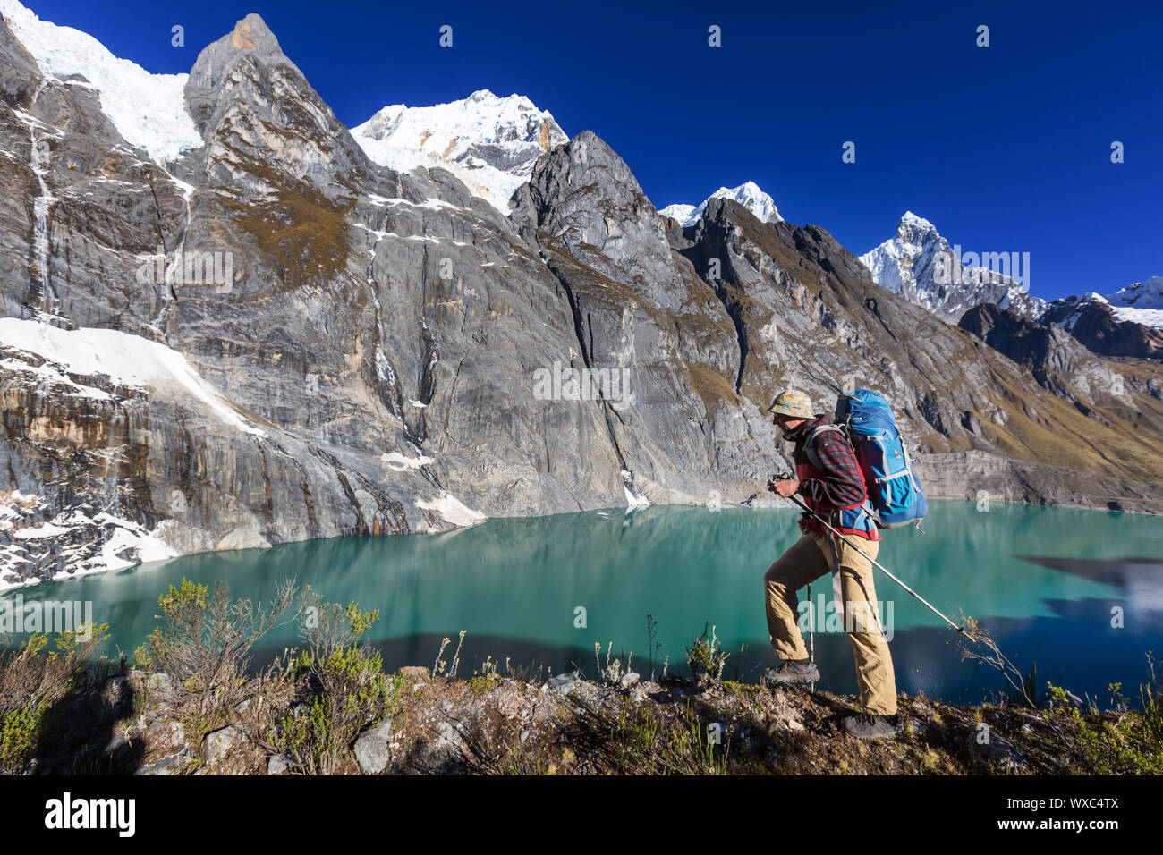 Hike in Peru Stock Photo - Alamy