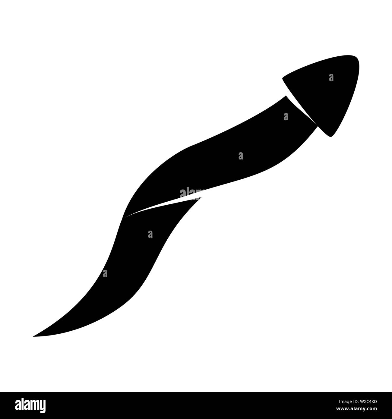 Way Target Arrow Direction Vector Black Color Isolated Stock Vector ...