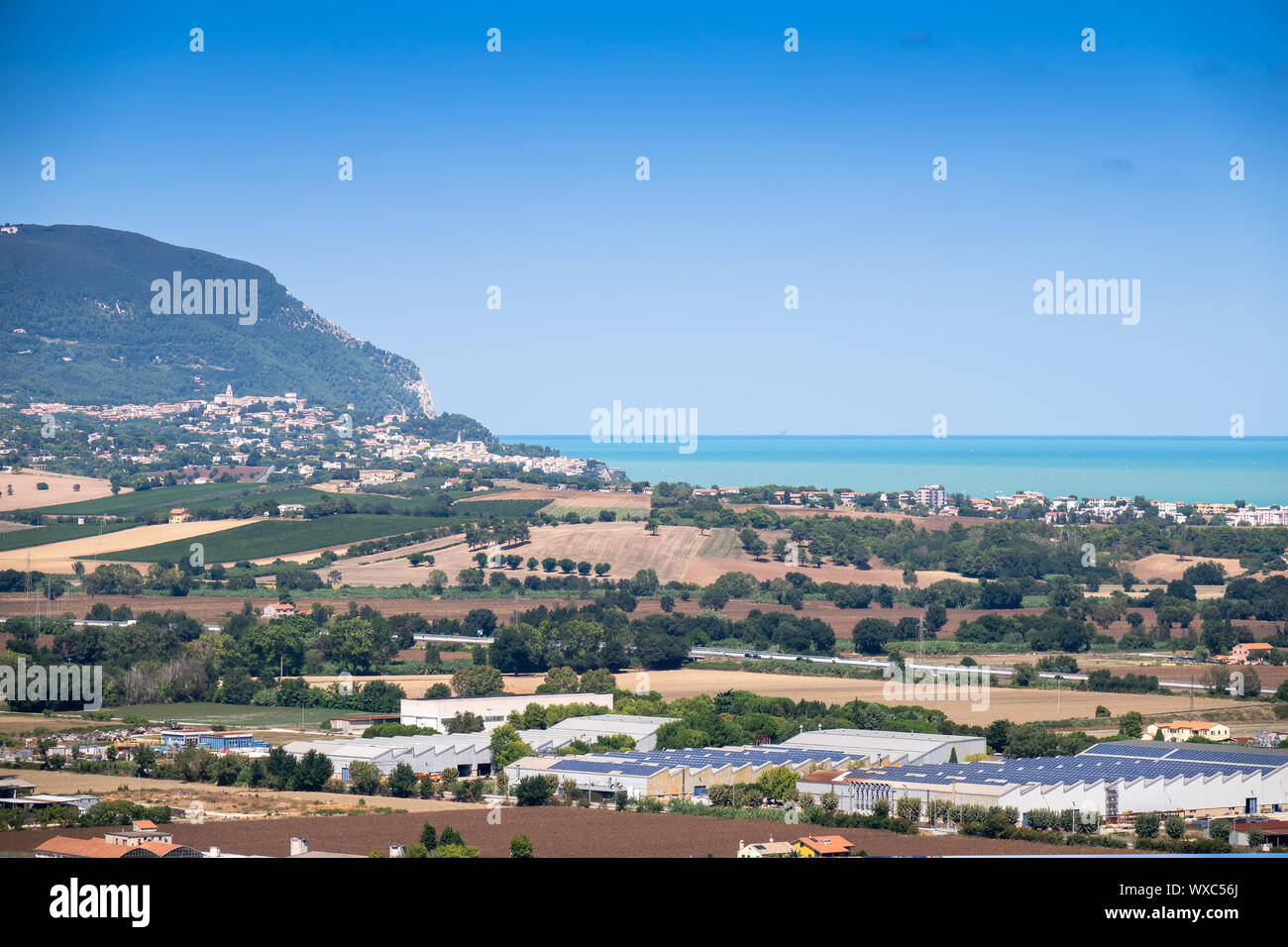 ocean landscape scenery in Italy Marche Stock Photo - Alamy
