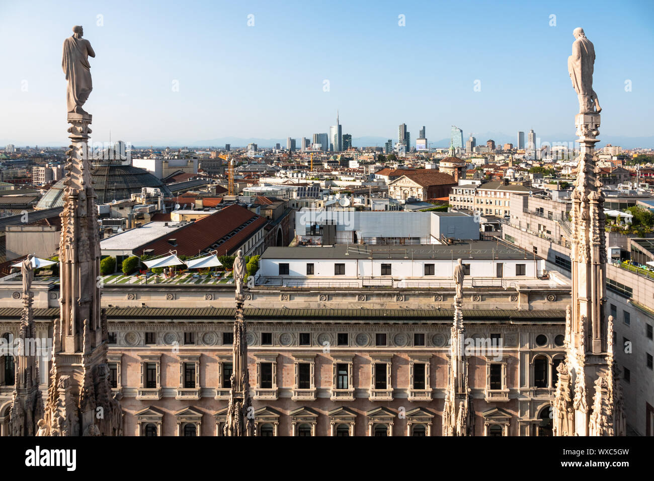 Aerial view of milan hi-res stock photography and images - Alamy