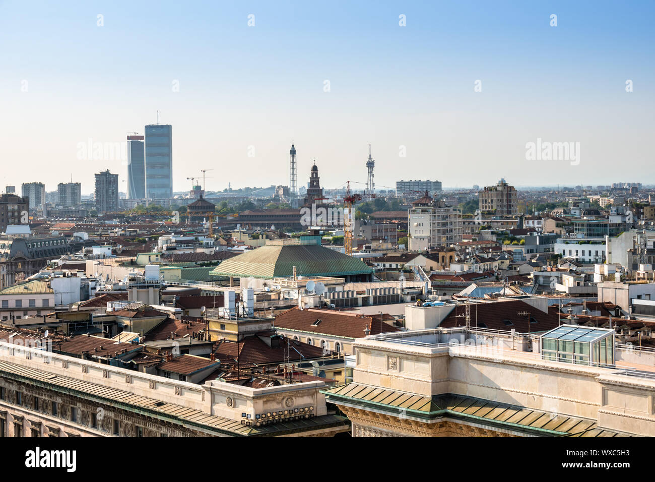 Aerial view of milan hi-res stock photography and images - Alamy
