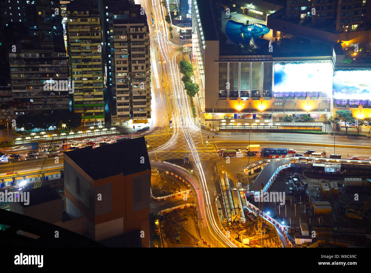 Crossroad in modern city Stock Photo - Alamy